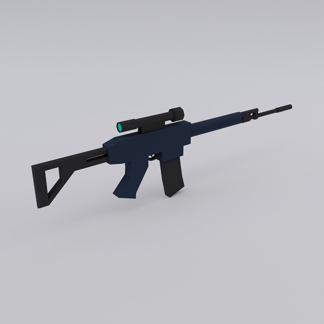 3D Pindad SS2 Sniper Rifle Gun - TurboSquid 1991563