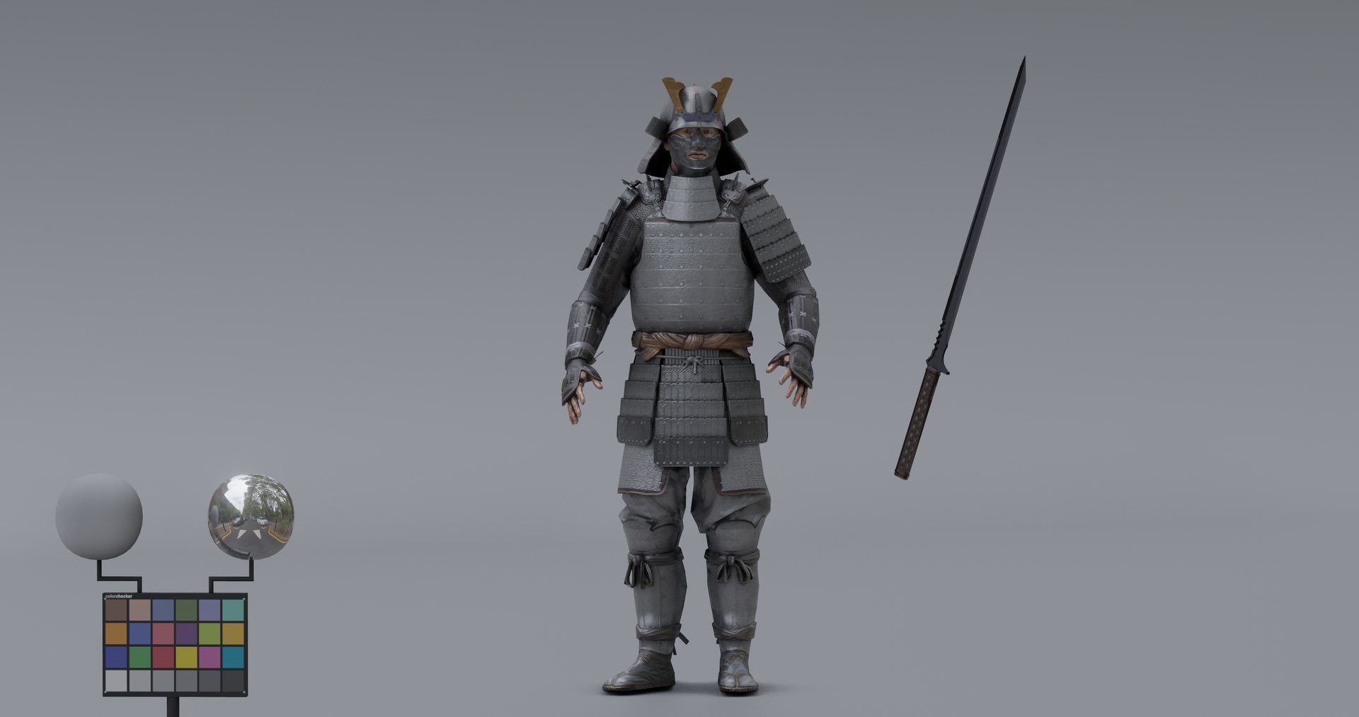Samurai warrior- Rigged and Photorealistic 3D model 3D model ...