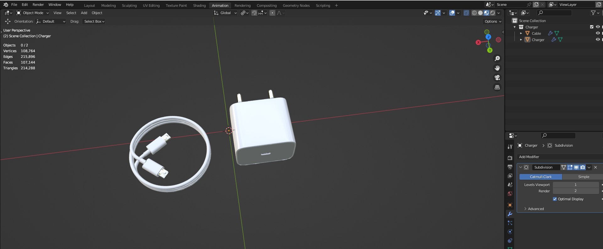 Cellphone Charger 3D Model - TurboSquid 2046545