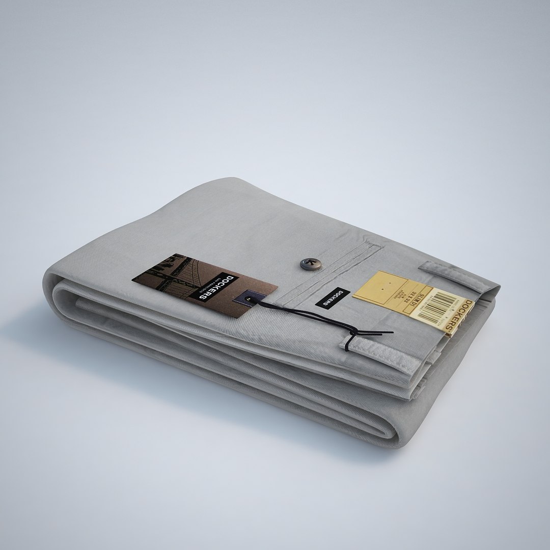 - dockers folded pants 3d model