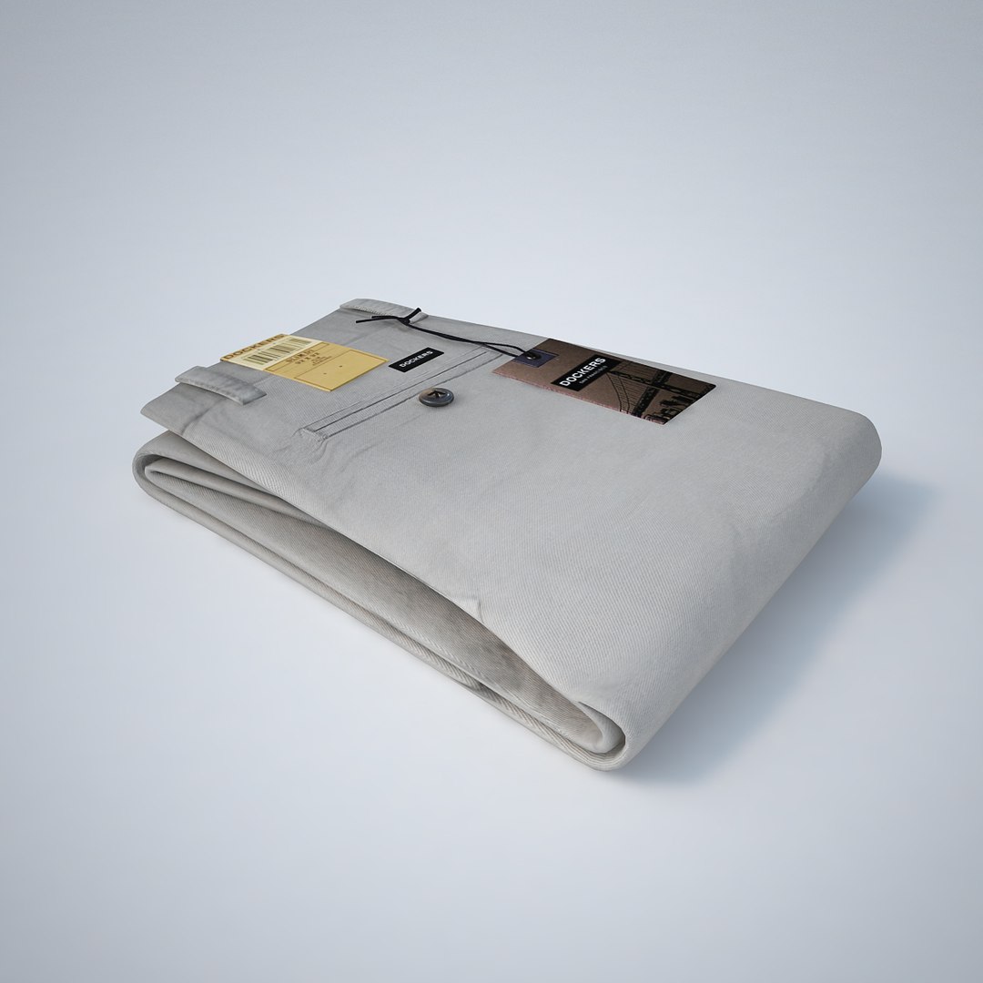 - dockers folded pants 3d model