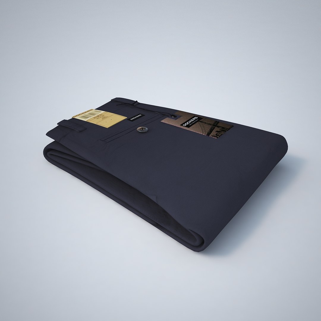 - dockers folded pants 3d model