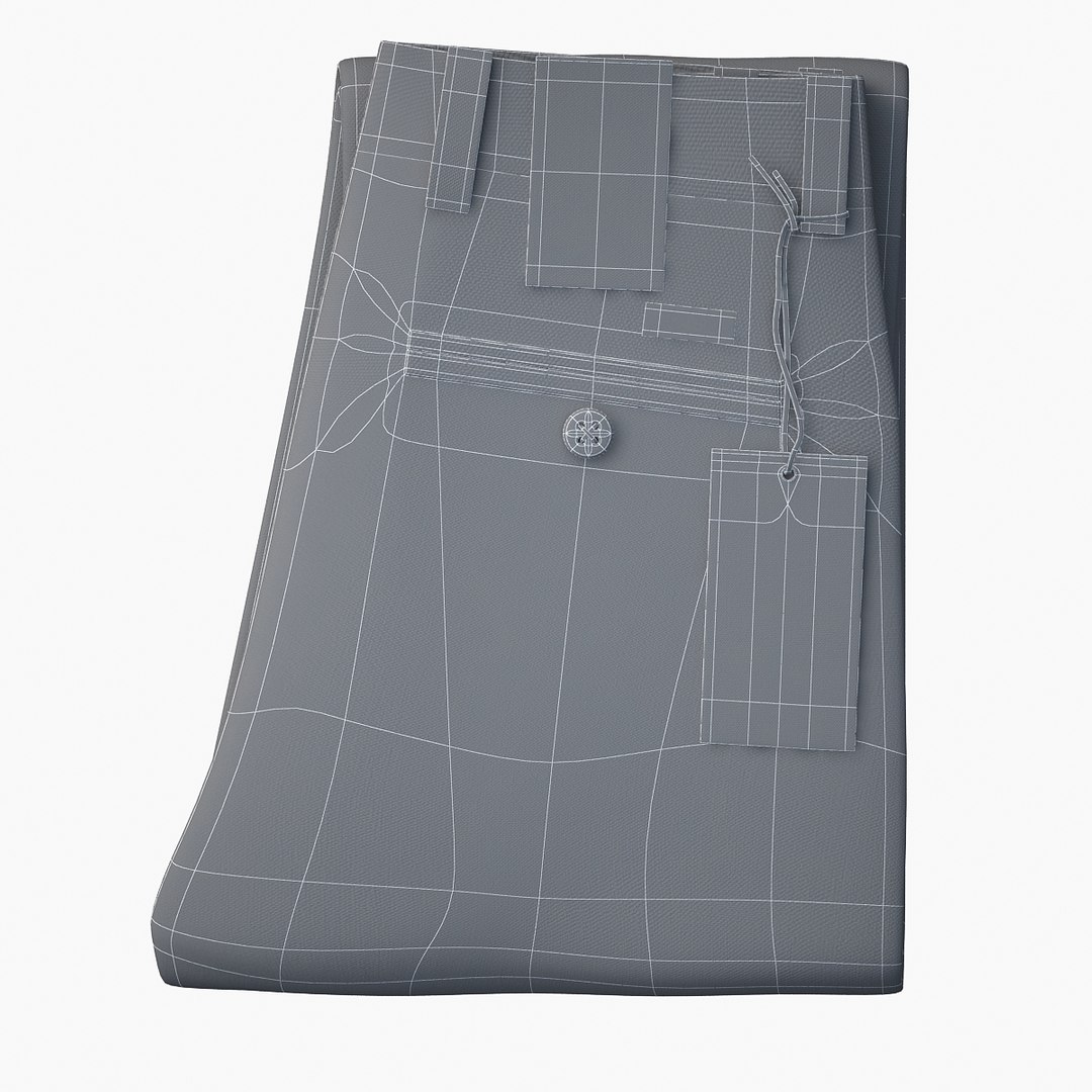 - dockers folded pants 3d model