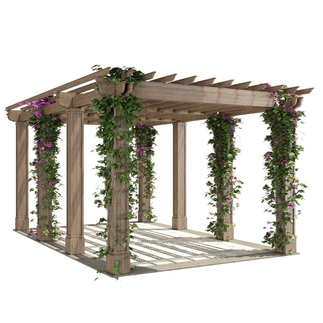 3D Model Pergola - TurboSquid 1593553