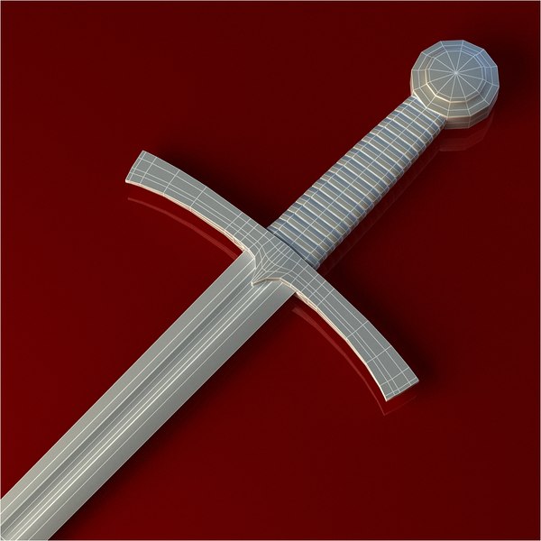 3d model medieval sword