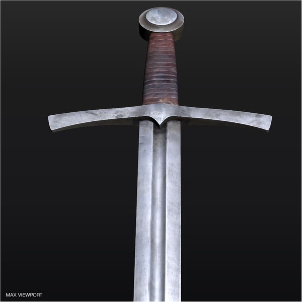 3d model medieval sword