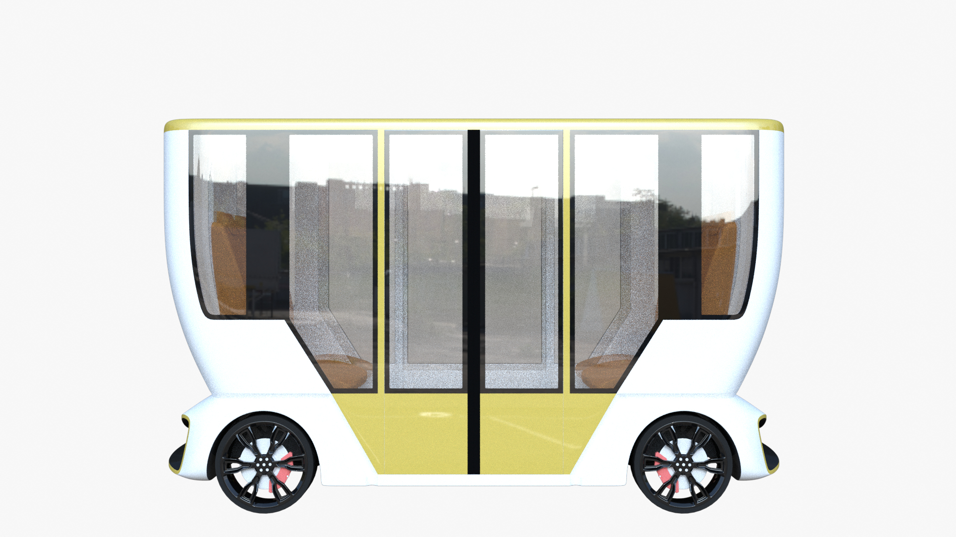 3D Shuttle Bus Model - TurboSquid 1666786