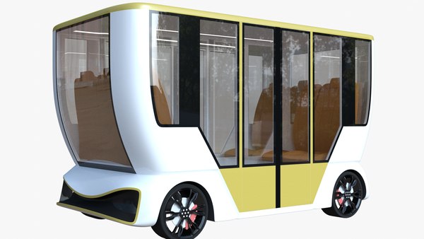 3D shuttle bus model - TurboSquid 1666786
