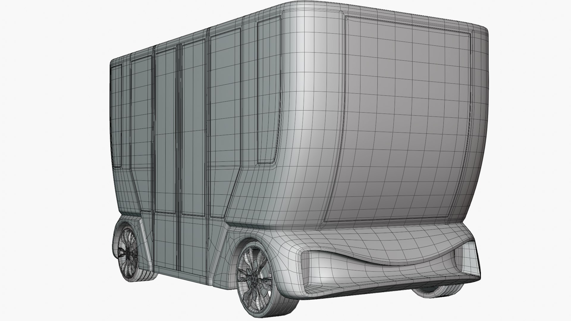 3D Shuttle Bus Model - TurboSquid 1666786