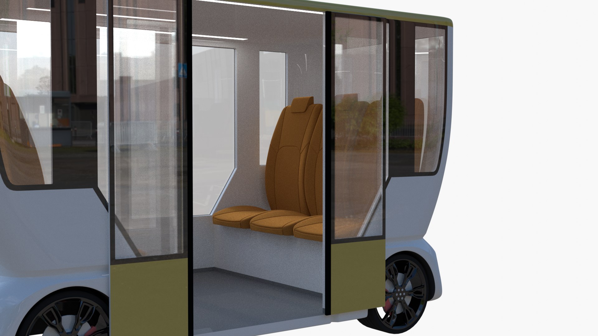 3D Shuttle Bus Model - TurboSquid 1666786