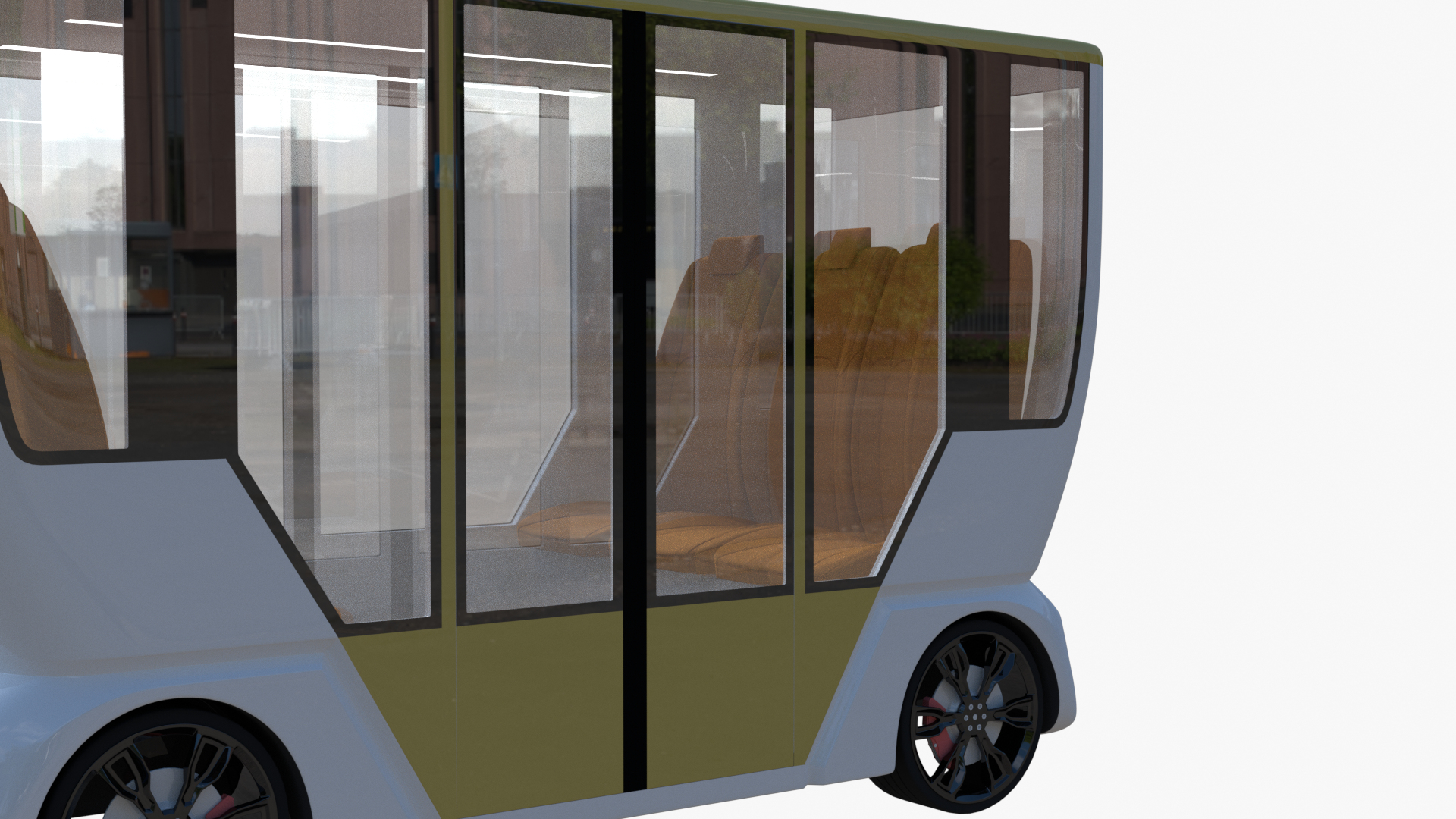 3D shuttle bus model - TurboSquid 1666786