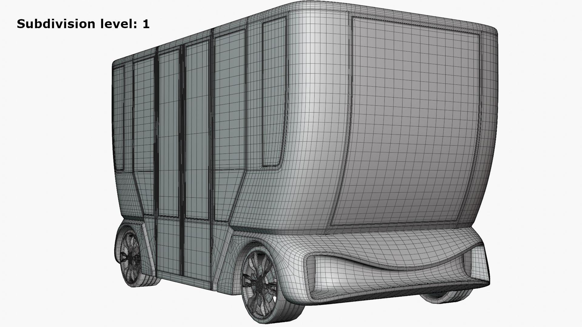 3D Shuttle Bus Model - TurboSquid 1666786