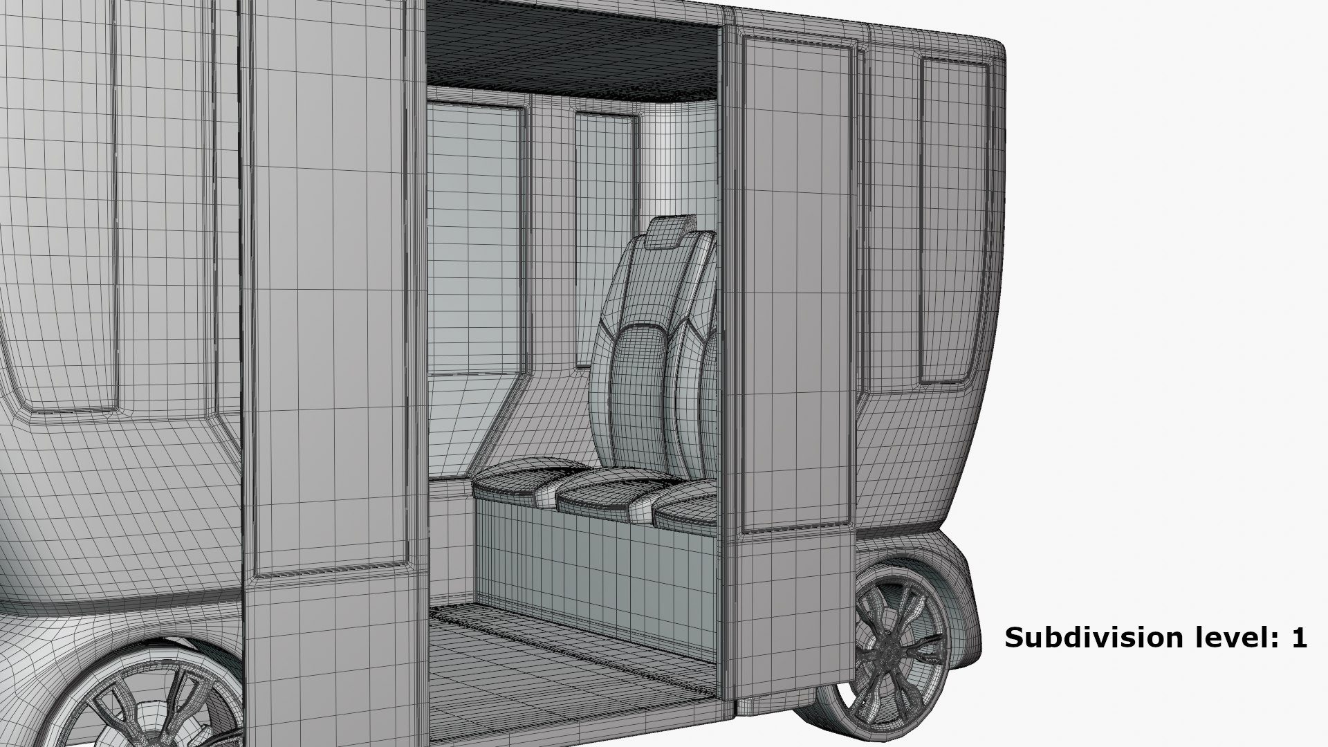 3D Shuttle Bus Model - TurboSquid 1666786