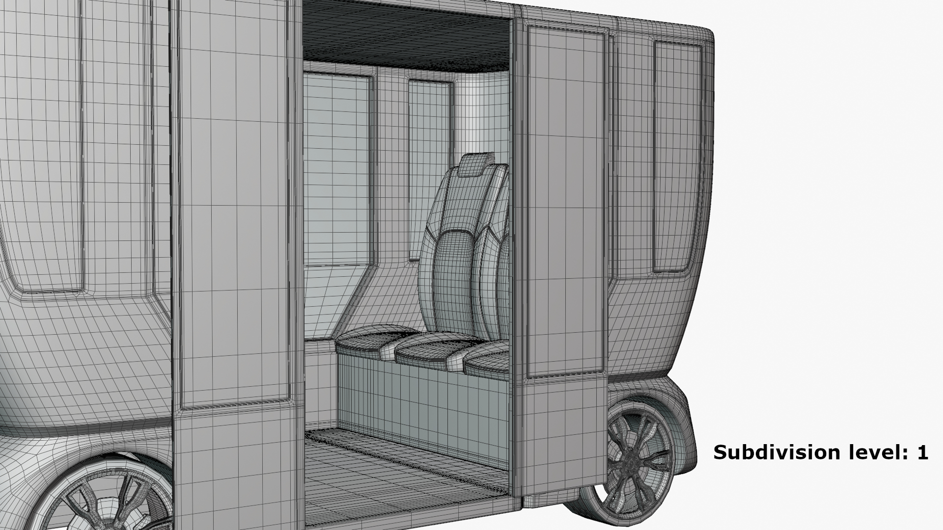 3D shuttle bus model - TurboSquid 1666786