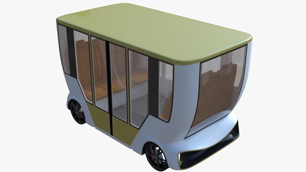 3D shuttle bus model - TurboSquid 1666786