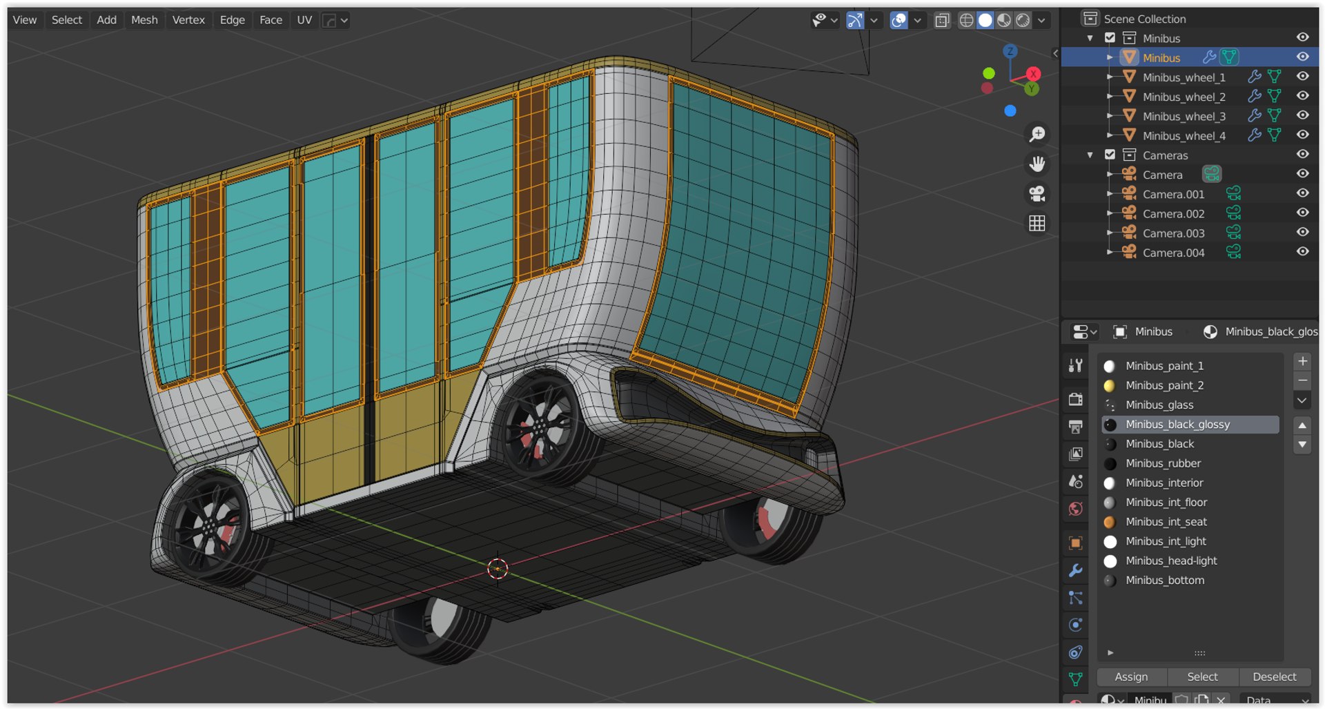 3D Shuttle Bus Model - TurboSquid 1666786