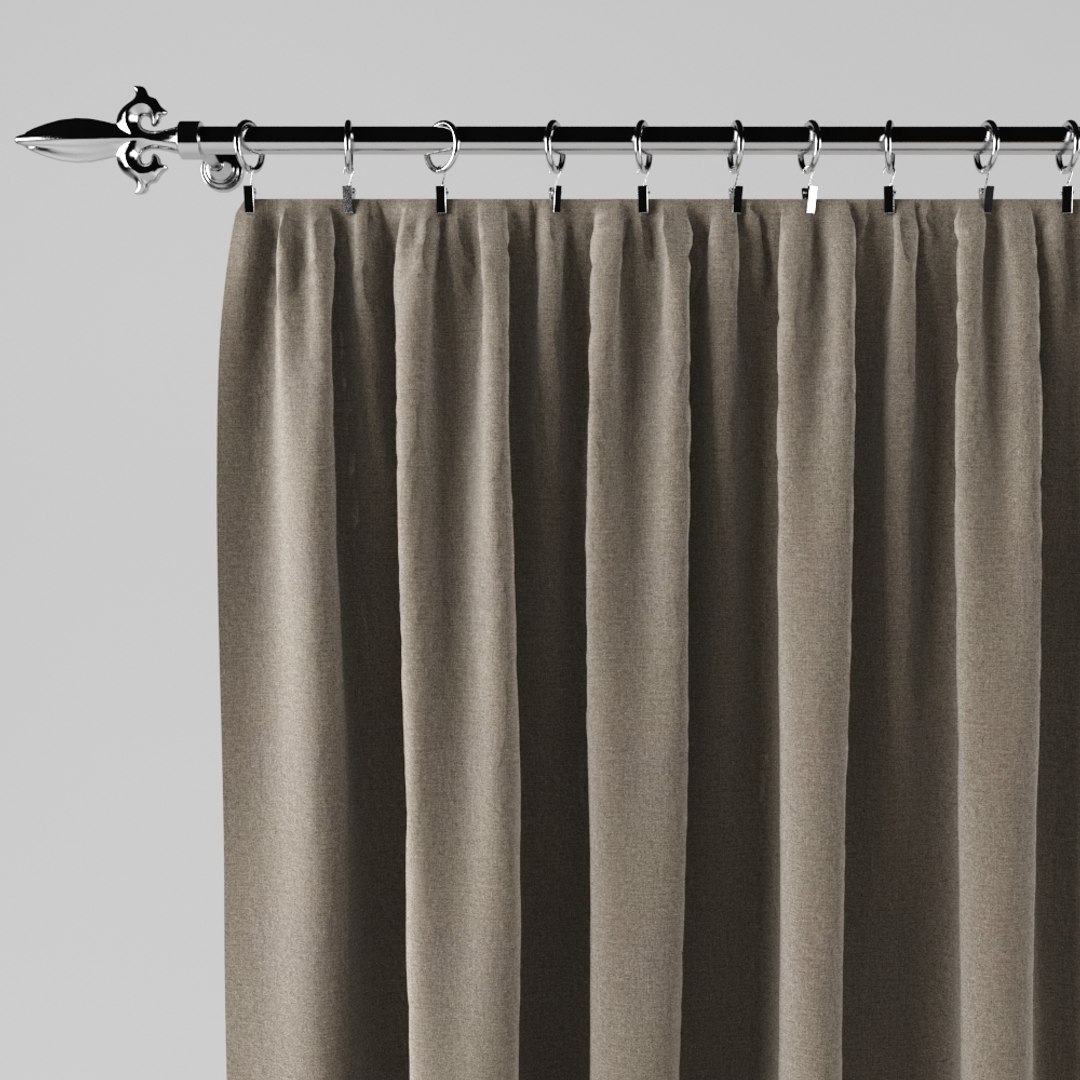 Curtain Drape 3D Model - TurboSquid 1238953