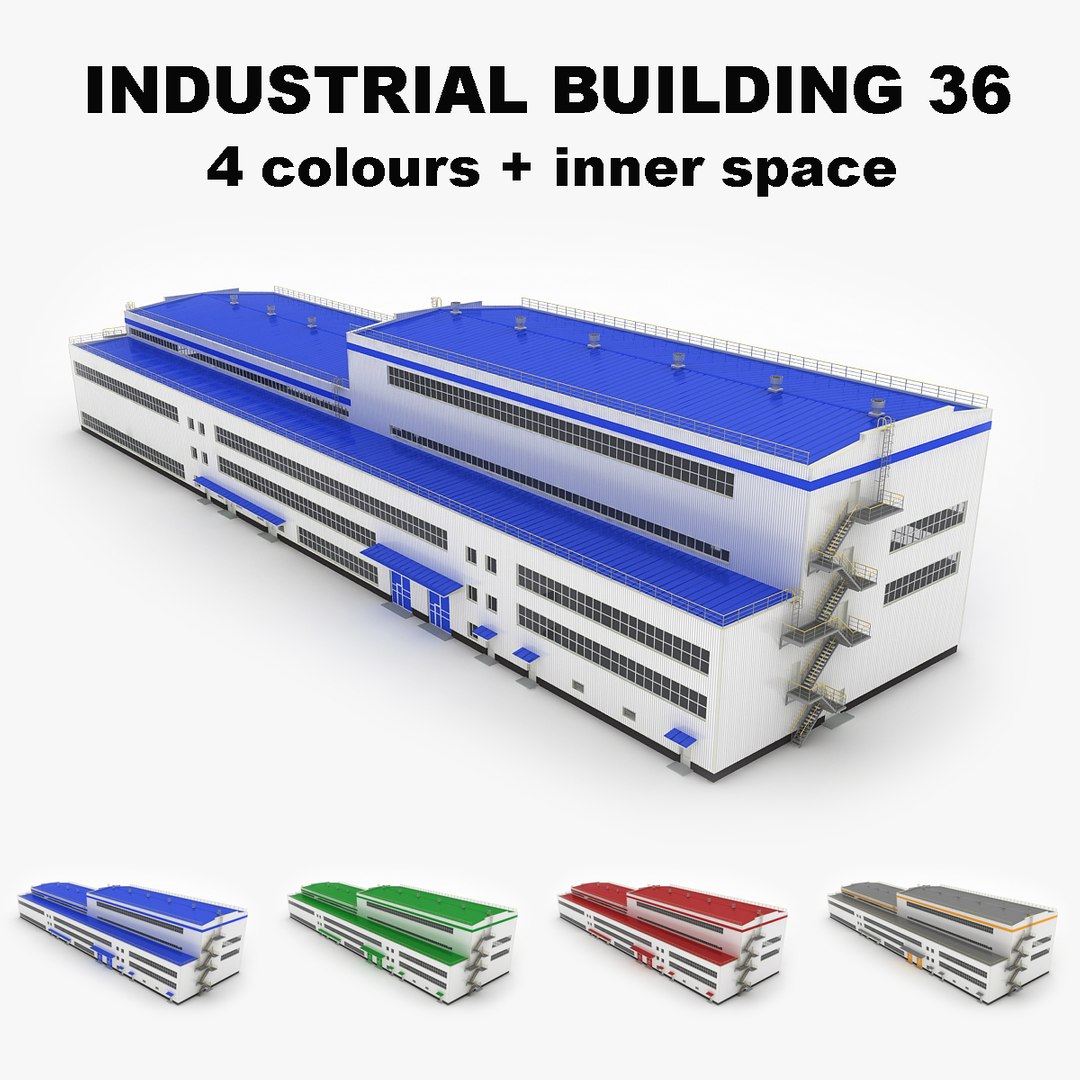 Large Industrial Building 36 Max