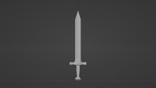 Ultra Low Poly Sword model - TurboSquid 1840317