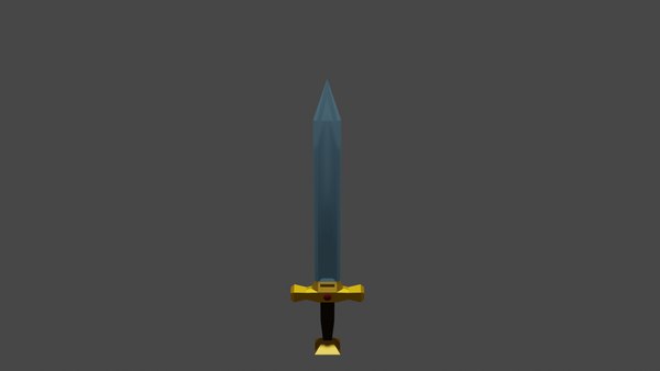 Ultra Low Poly Sword model - TurboSquid 1840317