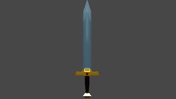 Ultra Low Poly Sword model - TurboSquid 1840317