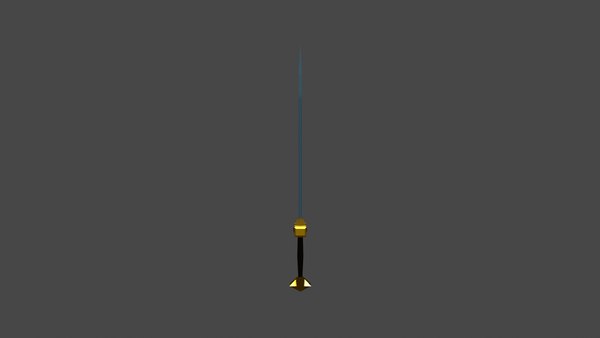 Ultra Low Poly Sword model - TurboSquid 1840317