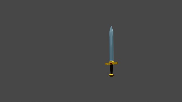 Ultra Low Poly Sword model - TurboSquid 1840317