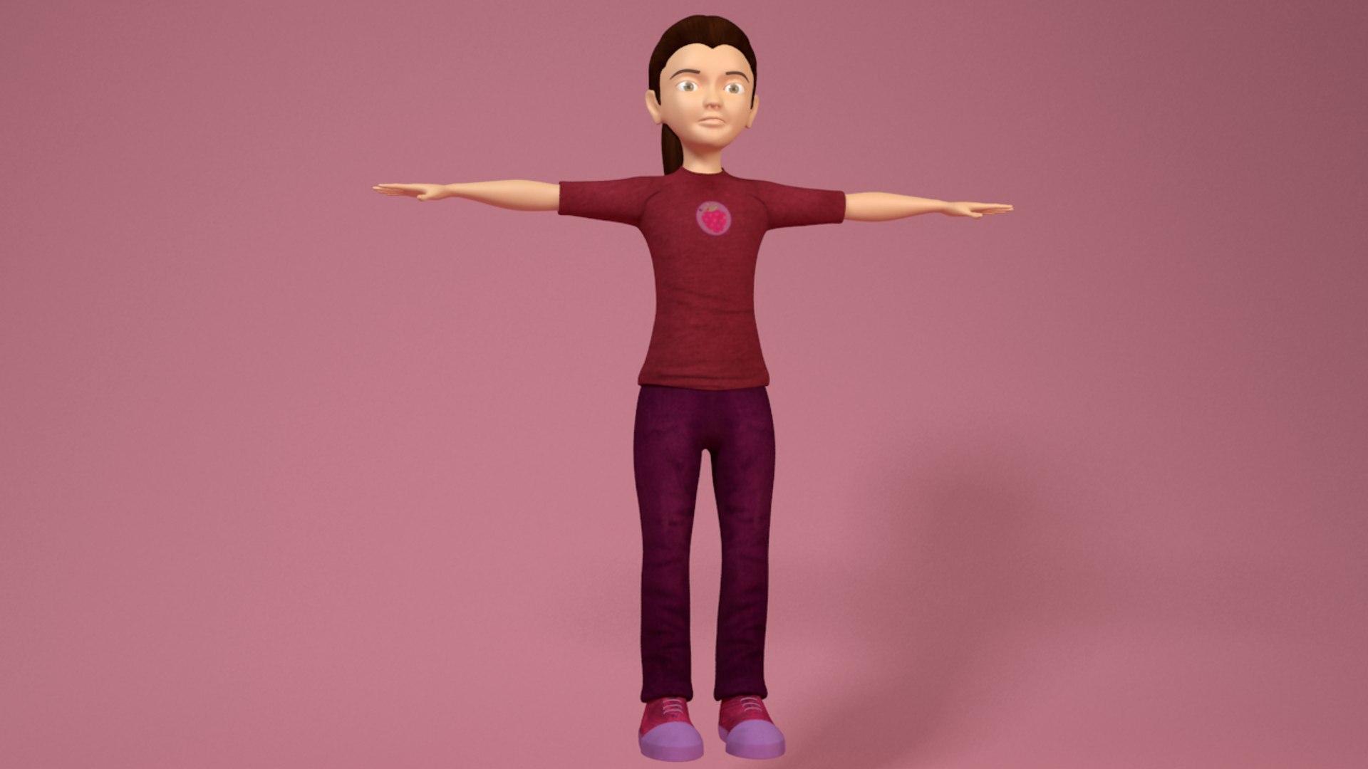 Teen Girl Rigged 3D - TurboSquid 1346525