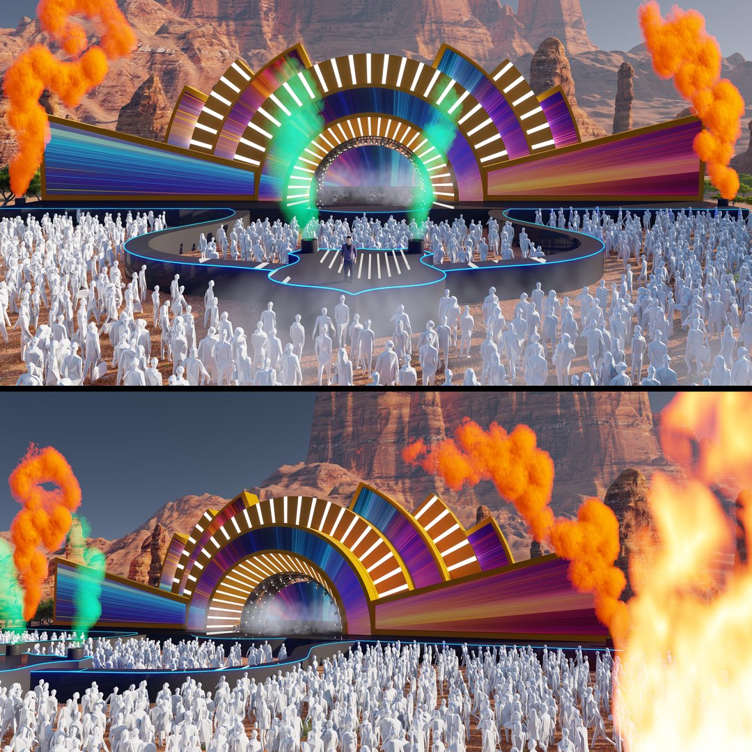 Concert Scene 1 3D Model - TurboSquid 2195869