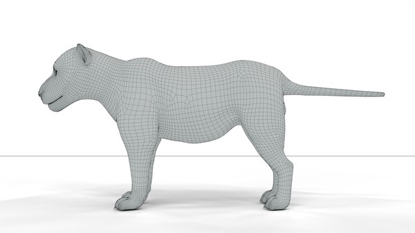 modelo 3d León de piel aparejado en Blender - TurboSquid 2024247