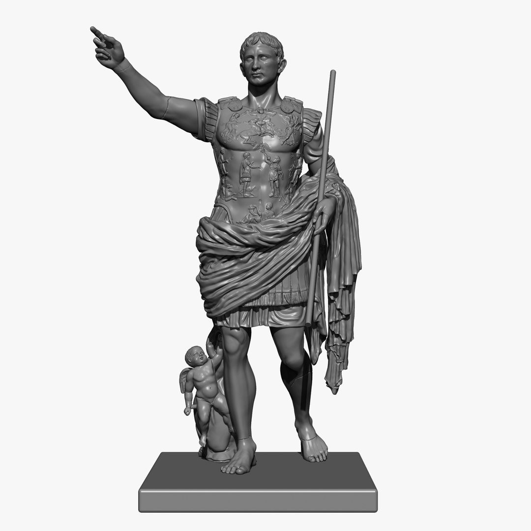 Statue Augustus Prima Porta 3d Model