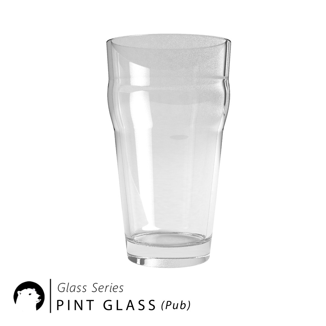 Glass Pint Pub 3D - TurboSquid 1221844