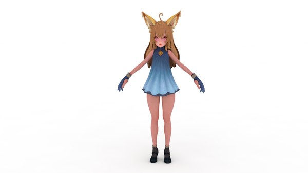 Wolf Girl kid 3D 모델 - TurboSquid 1947023