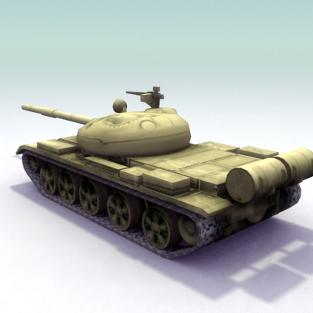 T62 Battle Tank Mbt 3d Model