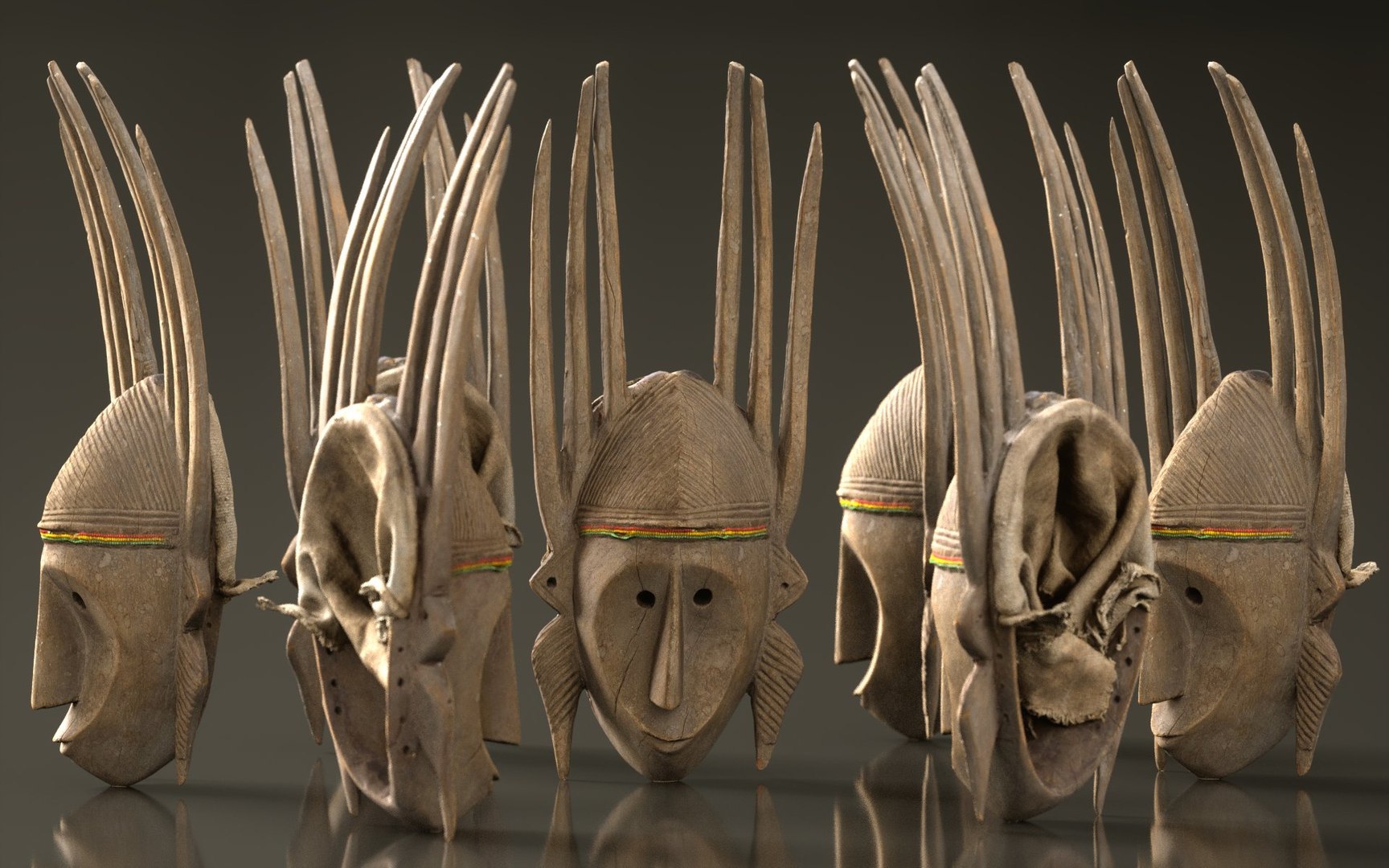 African Mask 3D Model - TurboSquid 1451604