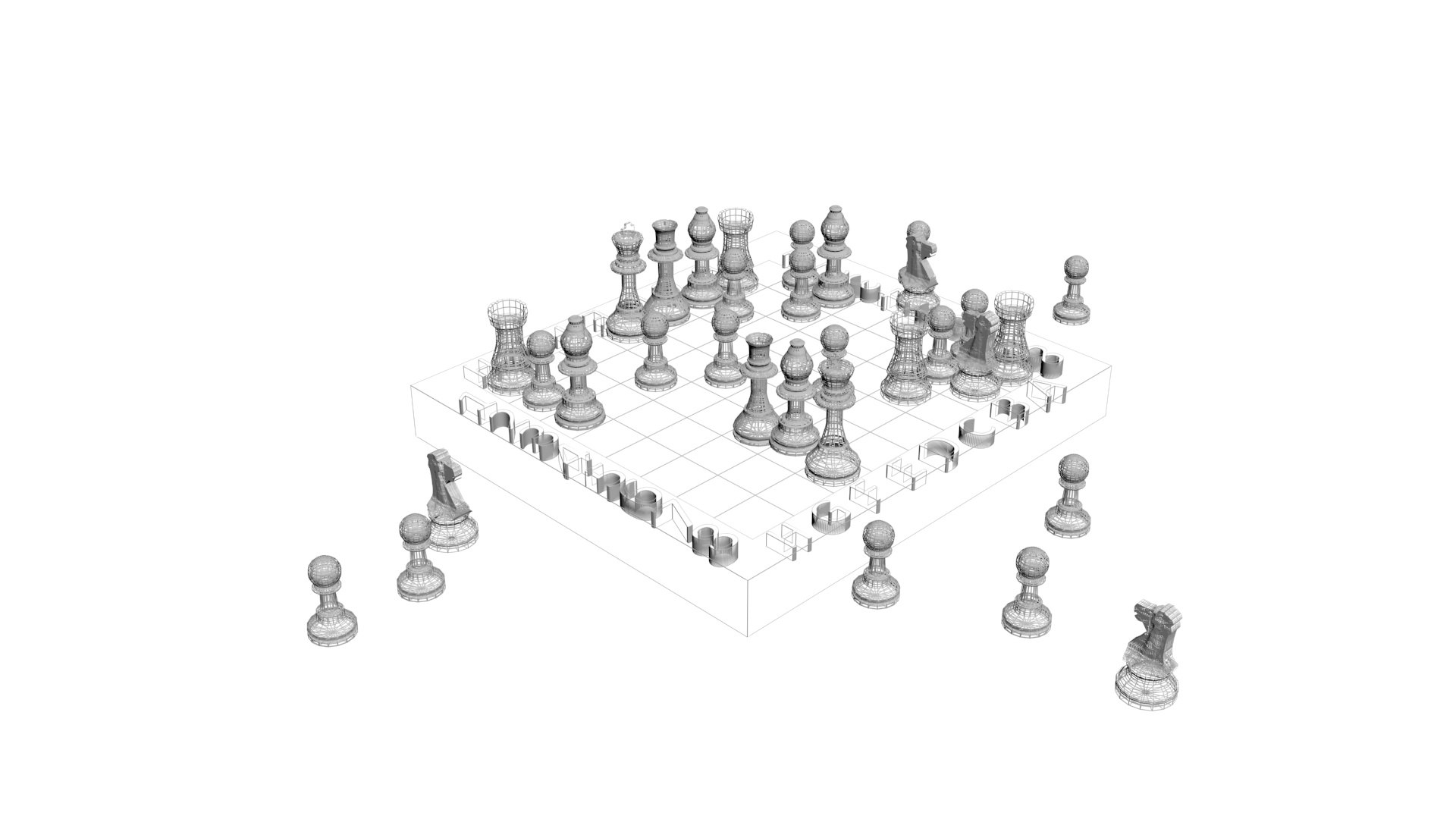 3D Chess - TurboSquid 1627457