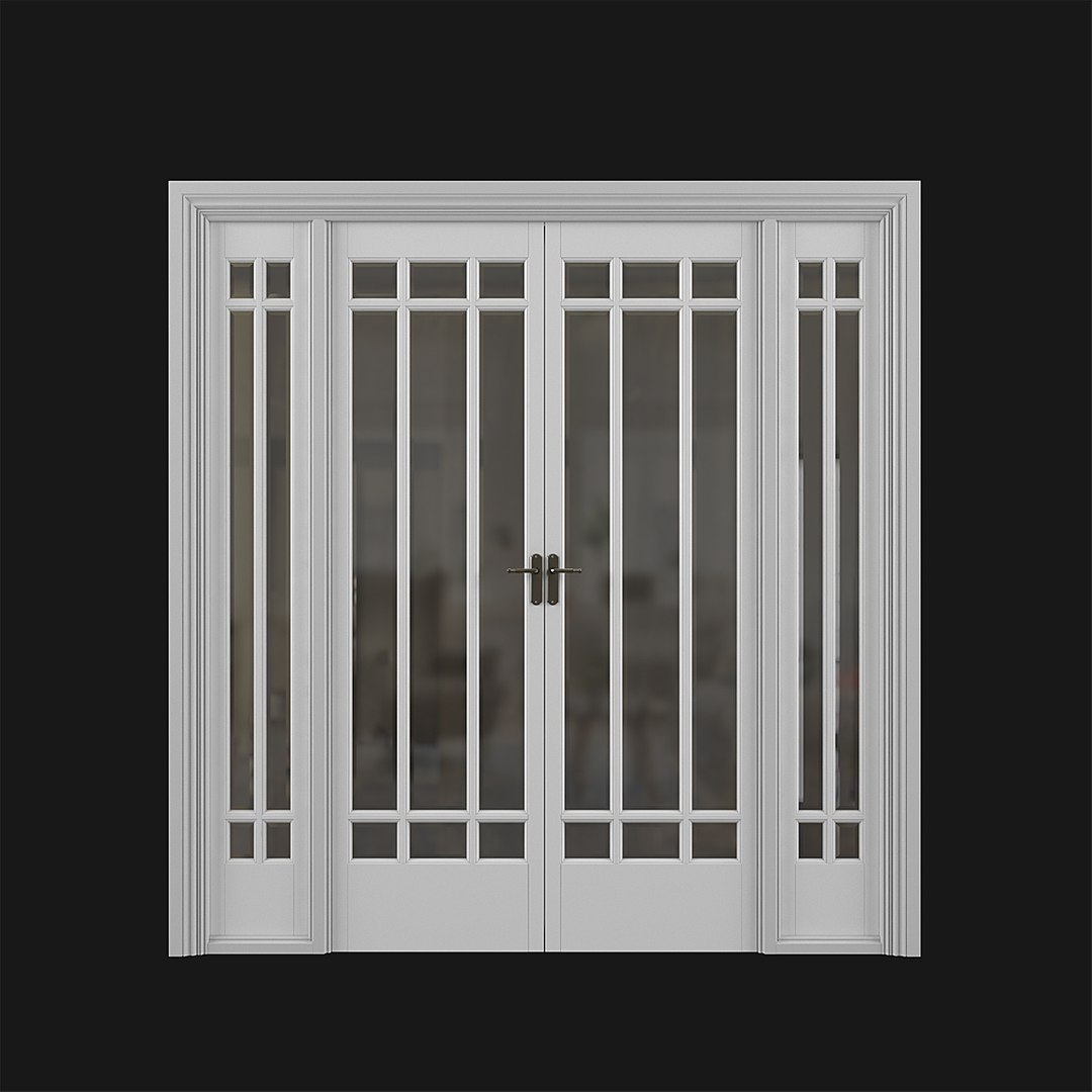 Double door 3D model - TurboSquid 1229793