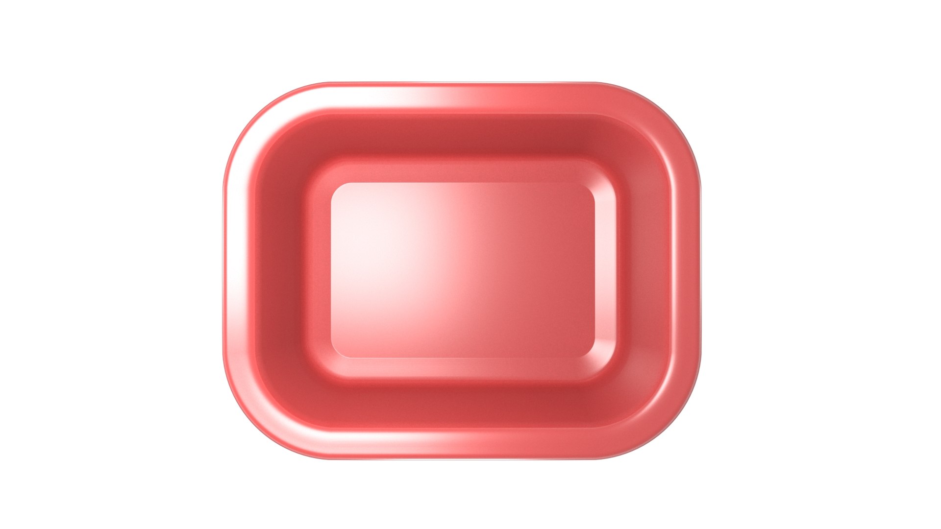 3D Model Plastic Basin Dark Red - TurboSquid 1976232