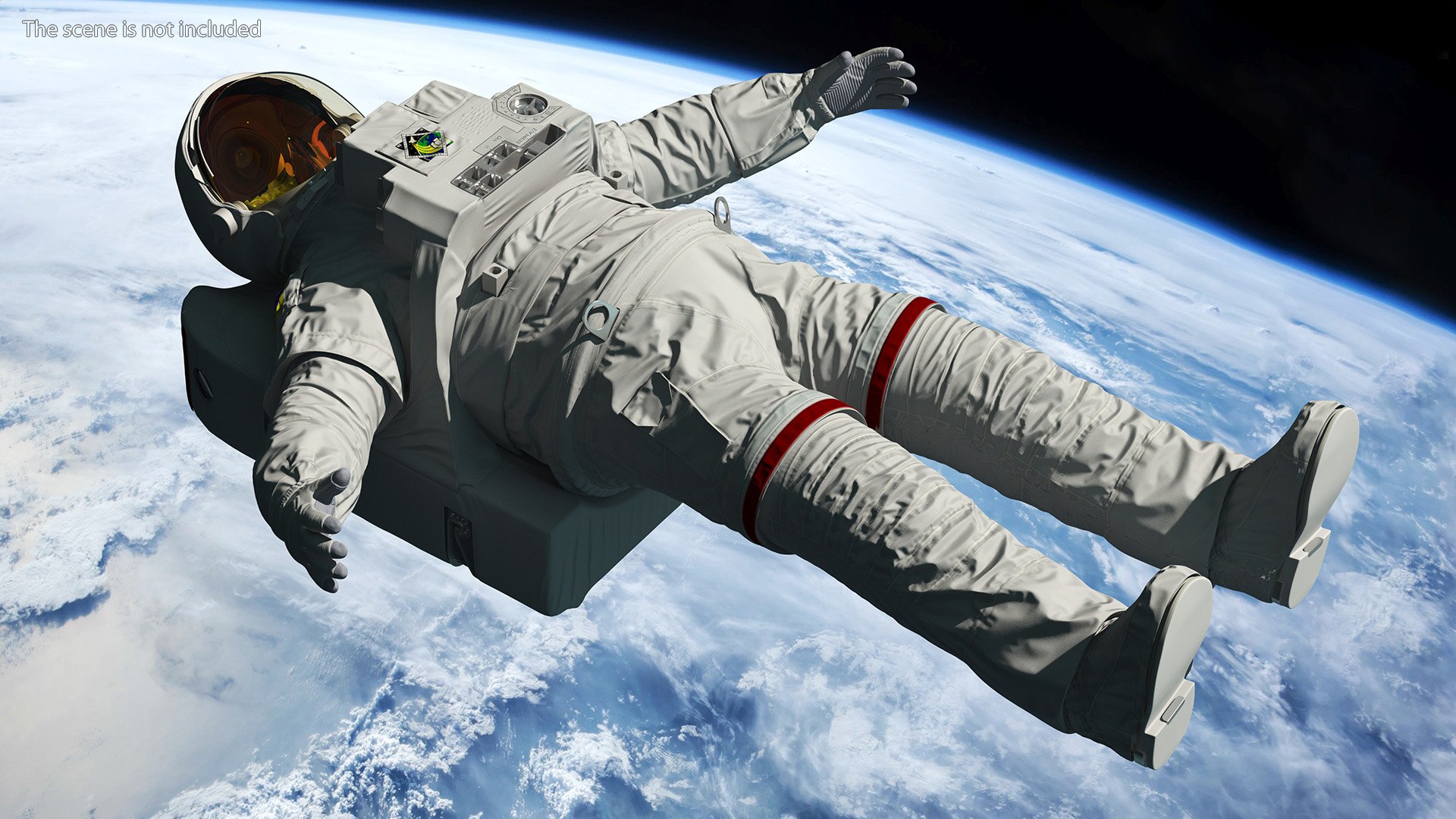 3D Model Astronaut Suit With Helmet - TurboSquid 2197460