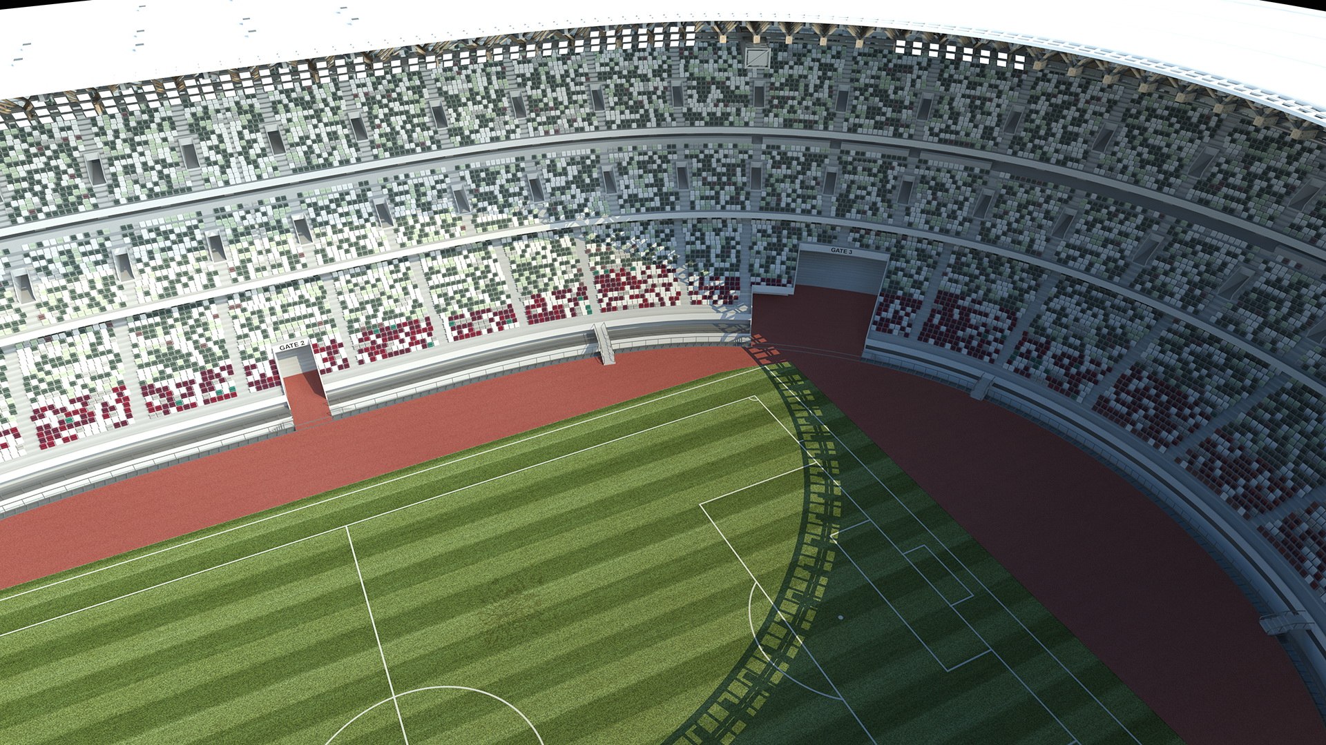 3D football pitch stadium arena - TurboSquid 1518886