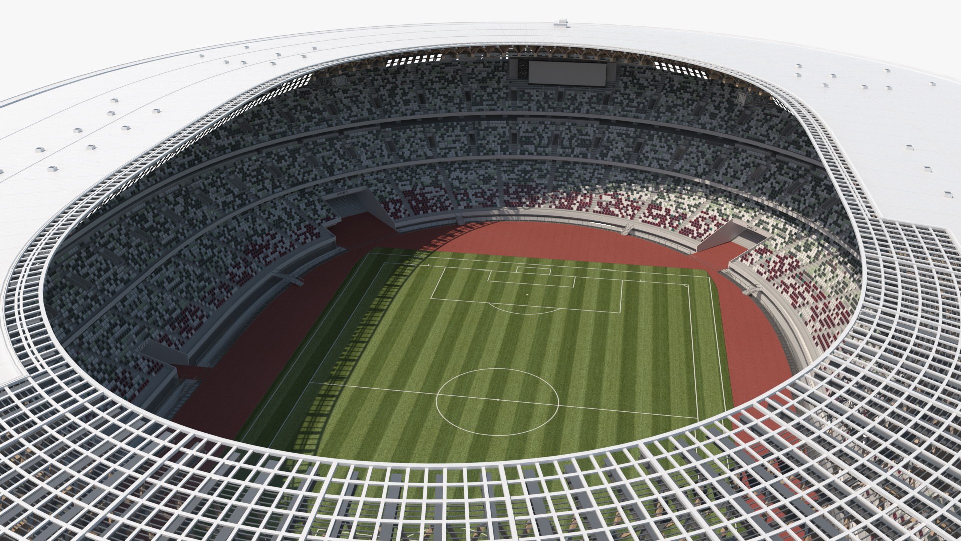 3D football pitch stadium arena - TurboSquid 1518886