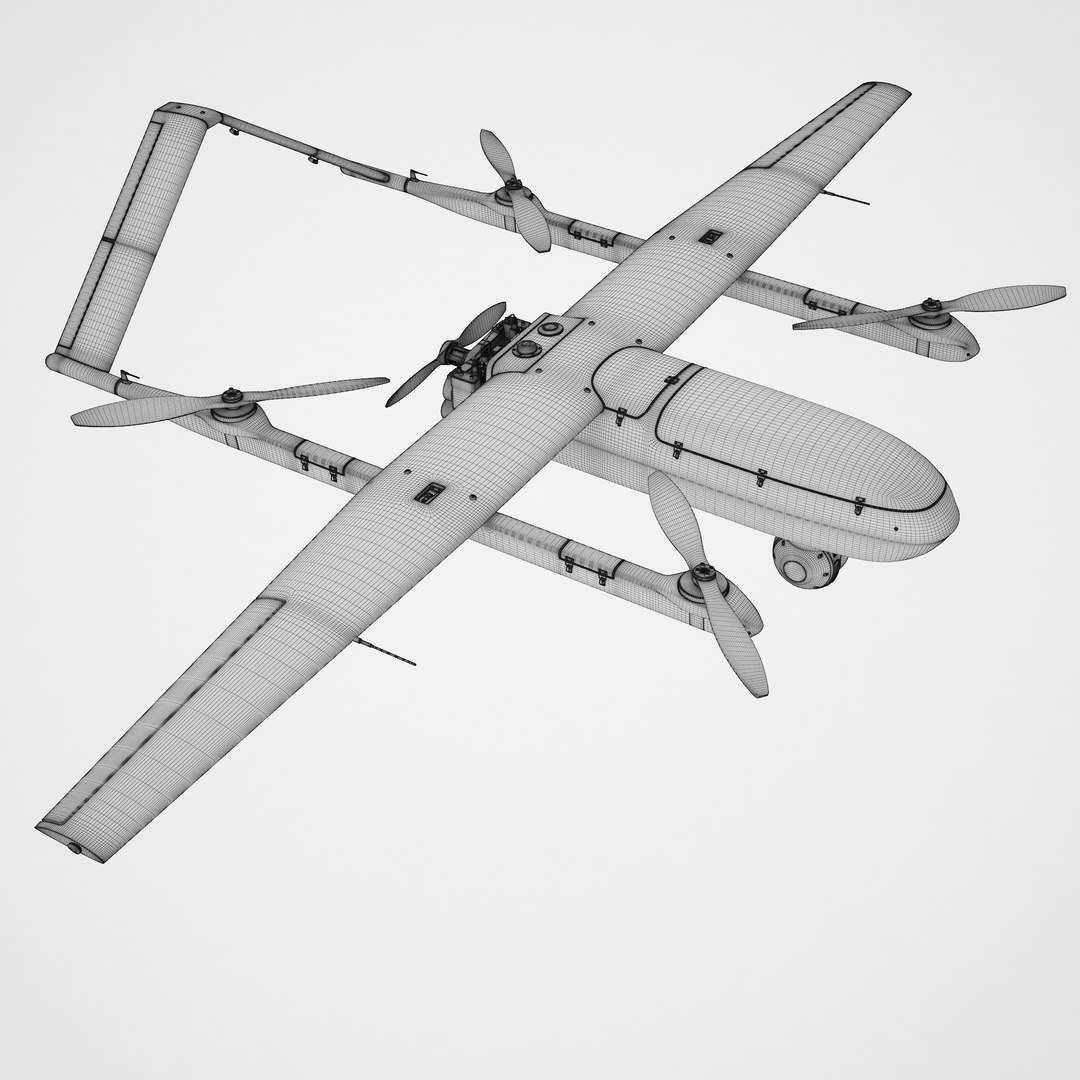 3D CW-80E Large Commercial Drone 03 - TurboSquid 2413451