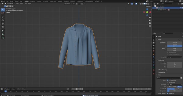 Free Unisex Denim Shirt Design 3D model - TurboSquid 1936034