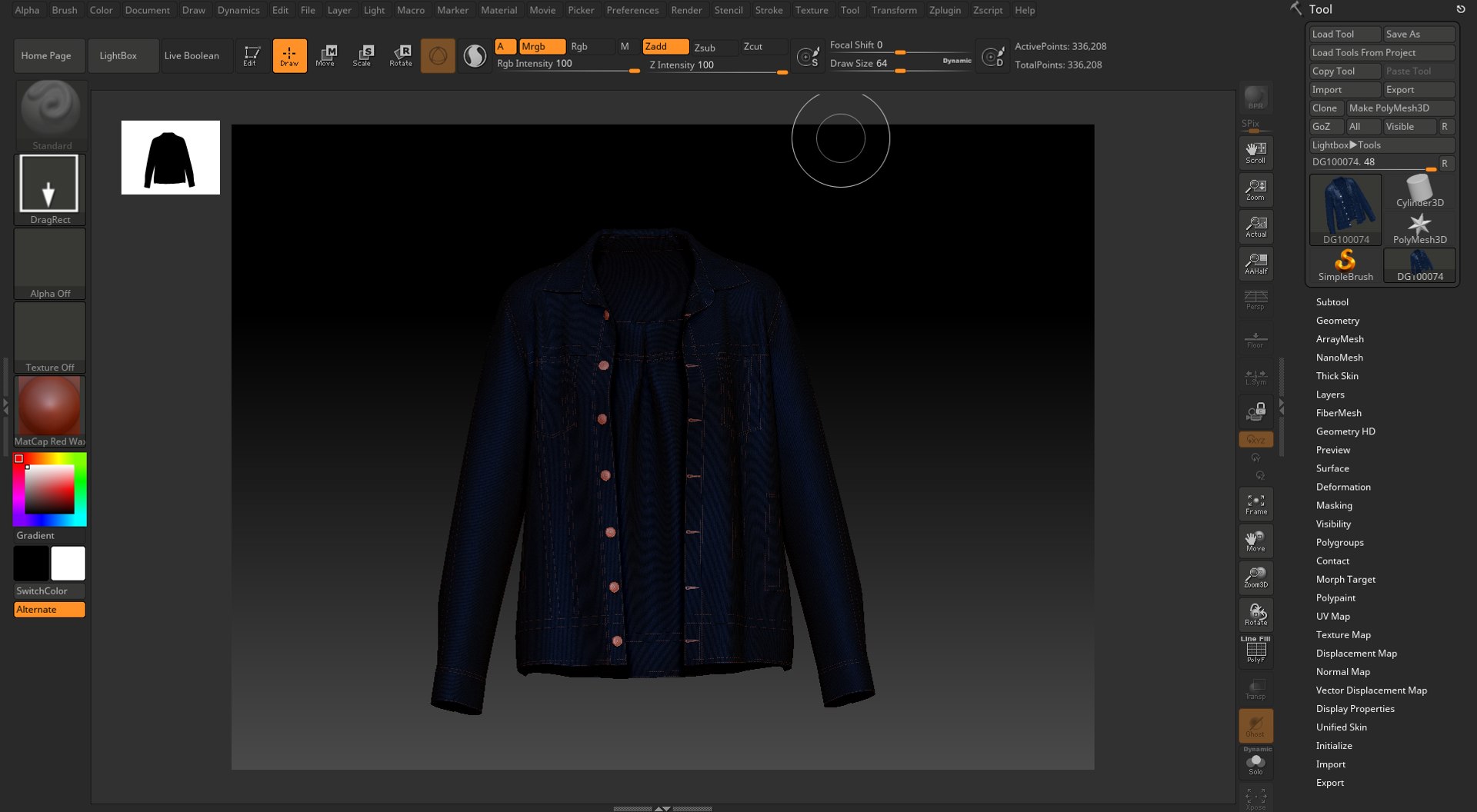 Free Unisex Denim Shirt Design 3D Model - TurboSquid 1936034