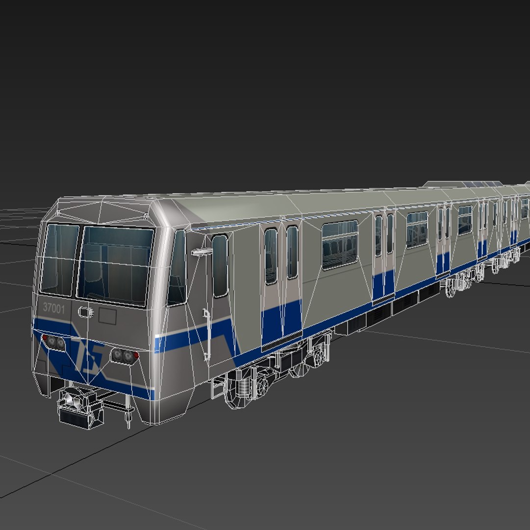 Electric Train Interior 3d Max