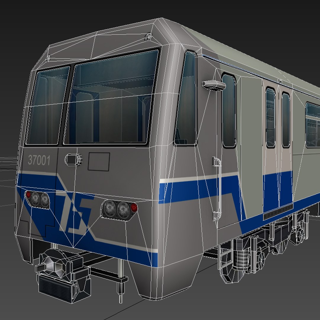 Electric Train Interior 3d Max