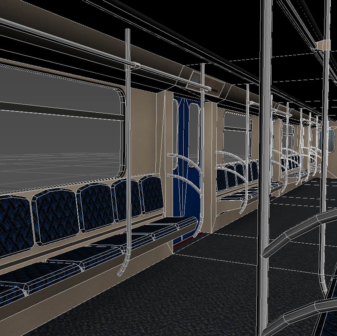 Electric Train Interior 3d Max