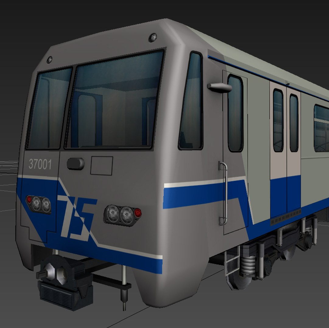 Electric Train Interior 3d Max