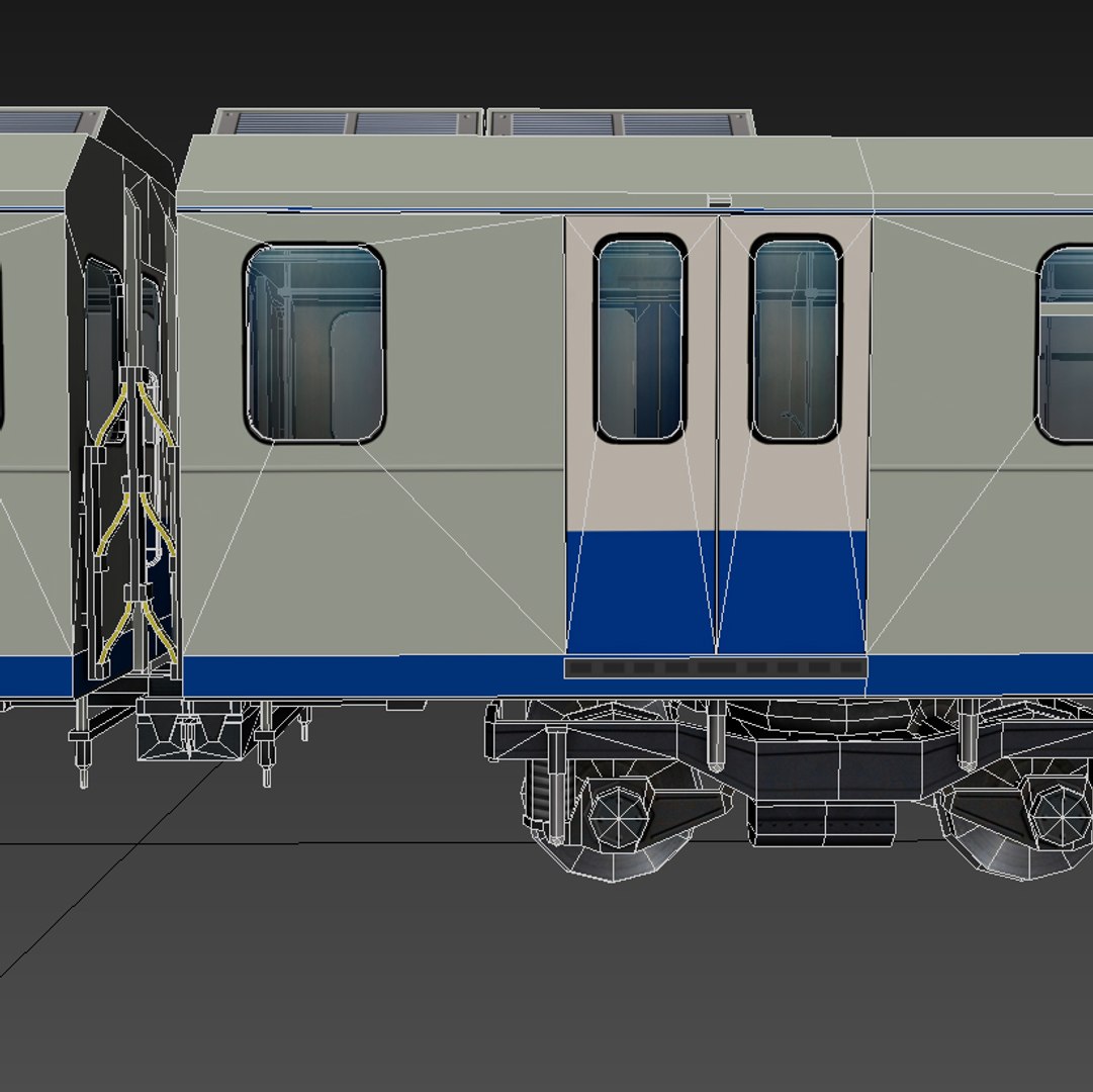 Electric Train Interior 3d Max