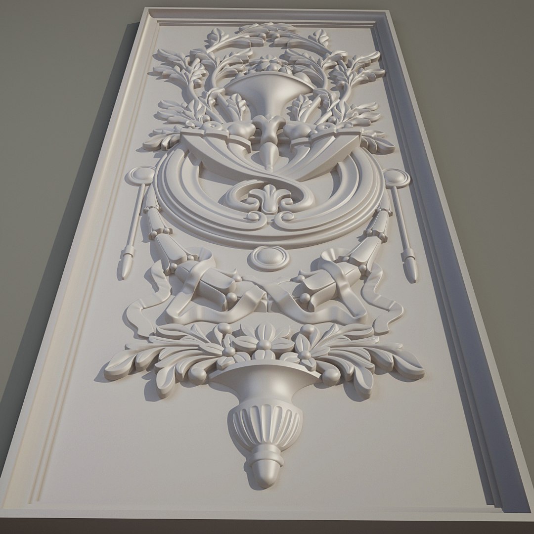 3ds Max Bas Relief Wall